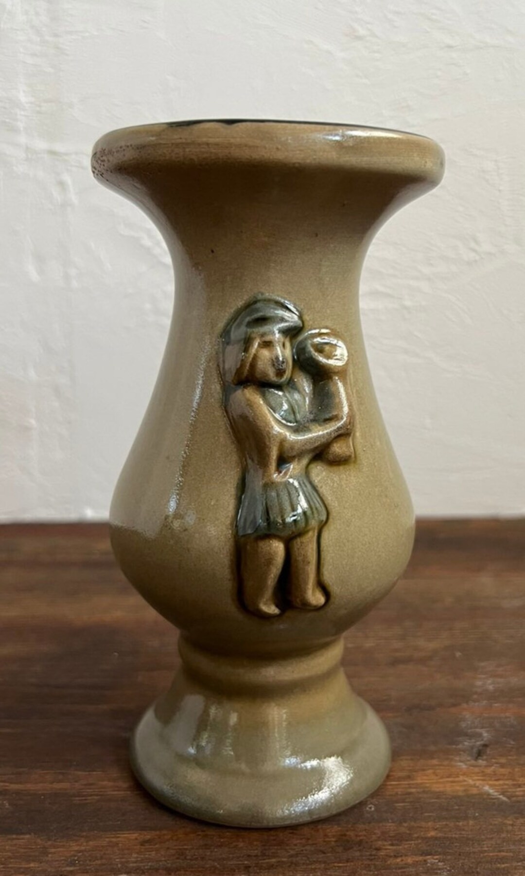 Vintage Ukrainian Majolica Ceramic Folk Art Handmade Pottery Figurine ...