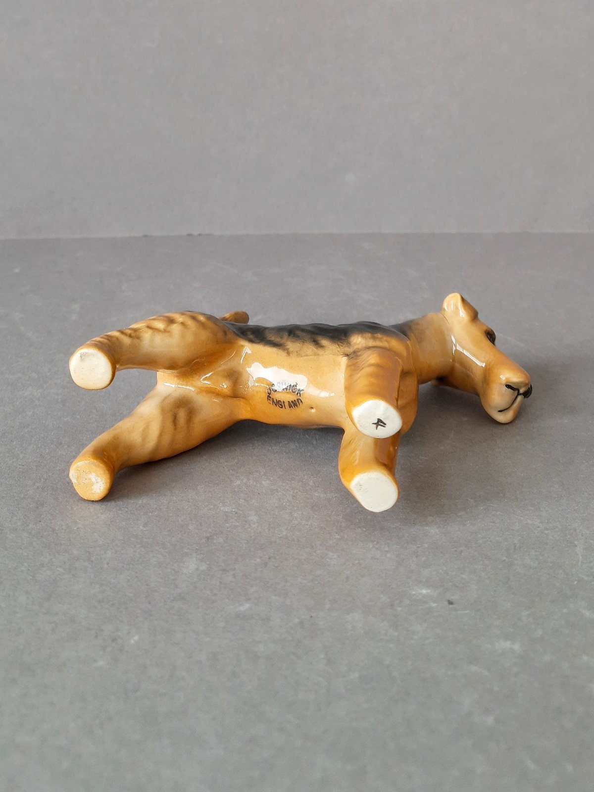 Porcelain Figurine Dog Airedale Terrier England Beswick - Etsy