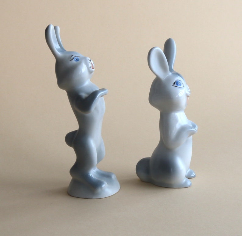 Porcelain Figurine Bunny Hare Rabbit Korosten Porcelain Factory - Etsy