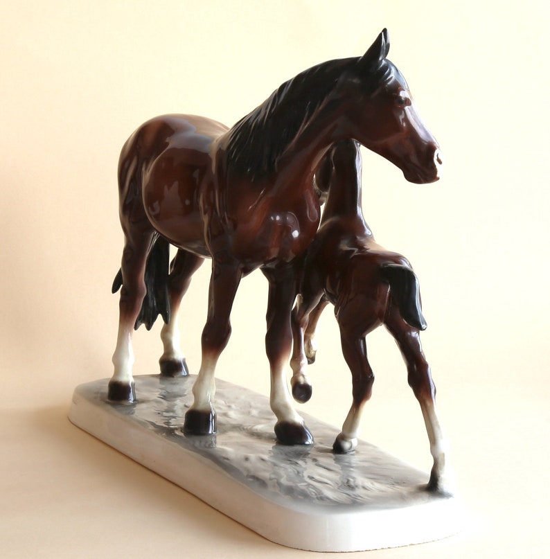 Porcelain Figurine Horse Hertwig Katzhutte Germany - Etsy