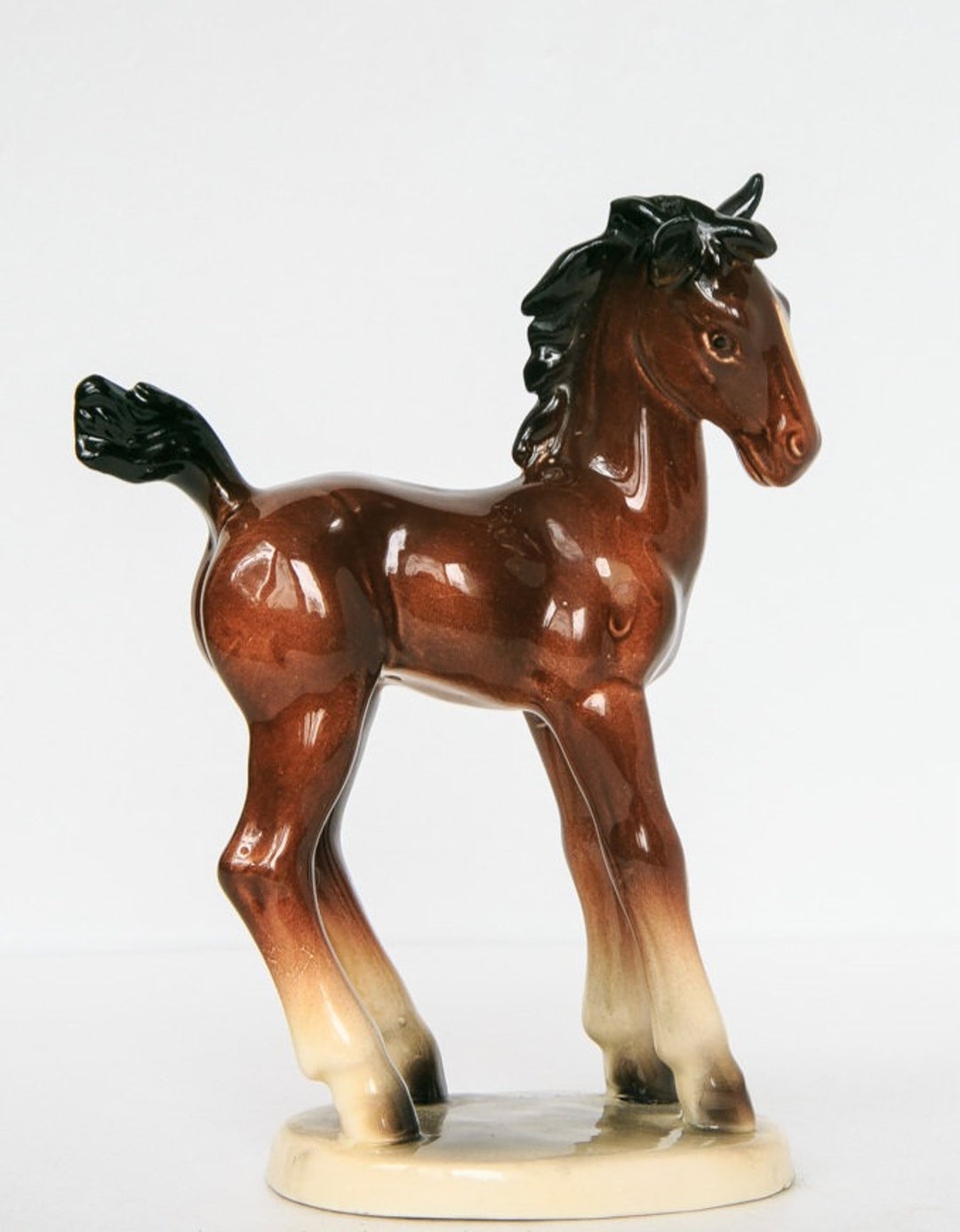 Porcelain Figurine Horse Hertwig Katzhutte Germany - Etsy
