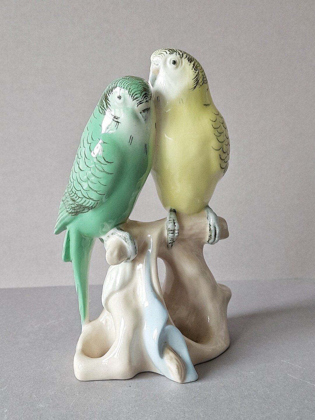 Porcelain Figurine Parrot Budgerigar Royal Dux Czech Republic - Etsy