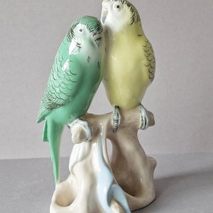 Porcelain Figurine Parrot Budgerigar Royal Dux Czech Republic - Etsy