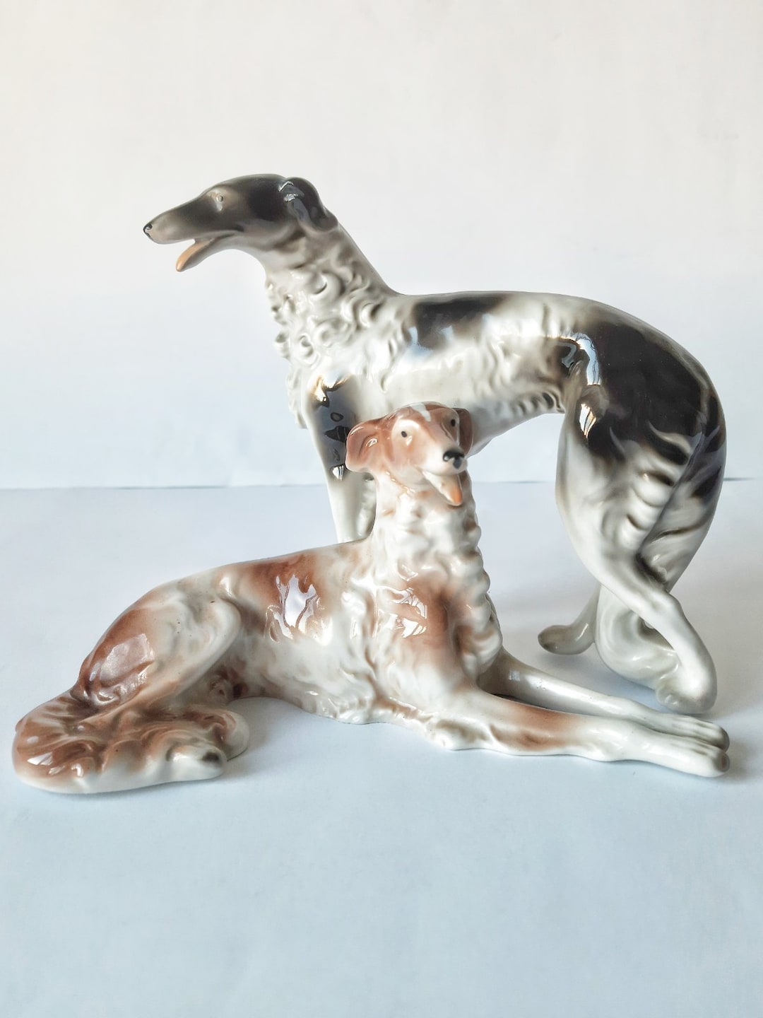 Porcelain Figurine Dog Greyhound Germany Unterweissbach - Etsy
