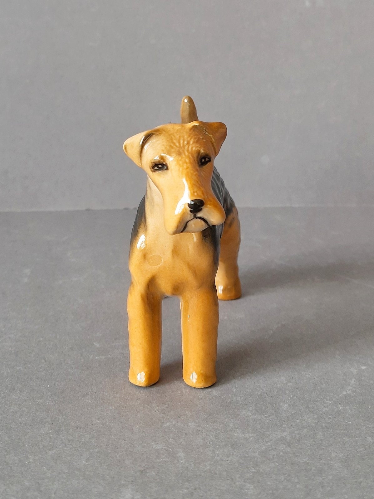 Porcelain Figurine Dog Airedale Terrier England Beswick - Etsy