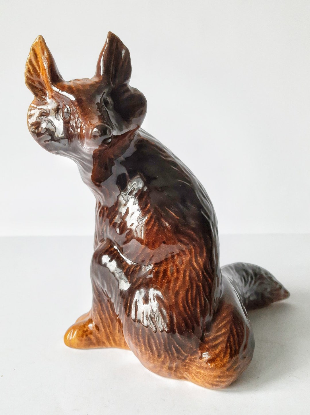 Porcelain Figurine Fox Cluj Napoca Cervit Romania - Etsy