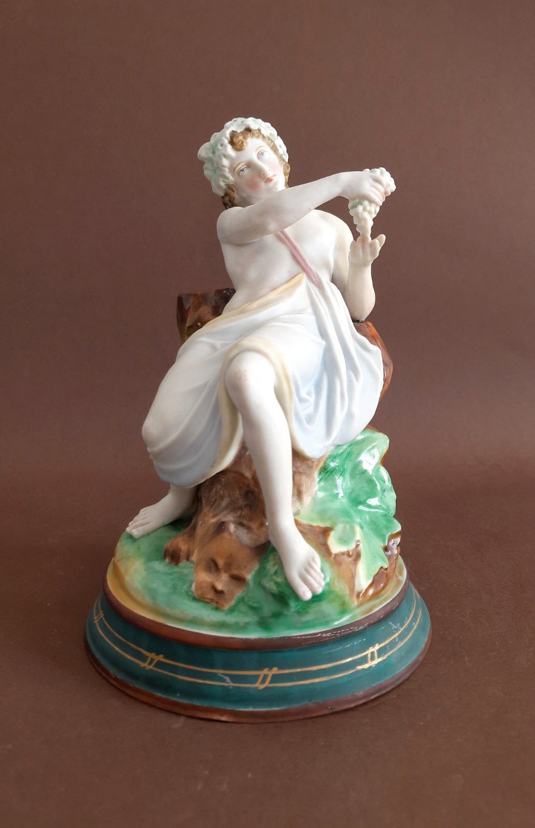 19 Century Porcelain Figurine Bacchus Old Paris Porcelain - Etsy