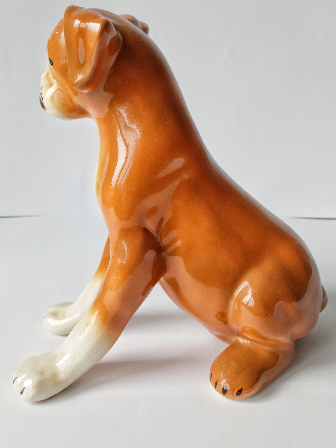 Porcelain Figurine Dog Boxer Bulldog Cluj Napoca Cervit - Etsy