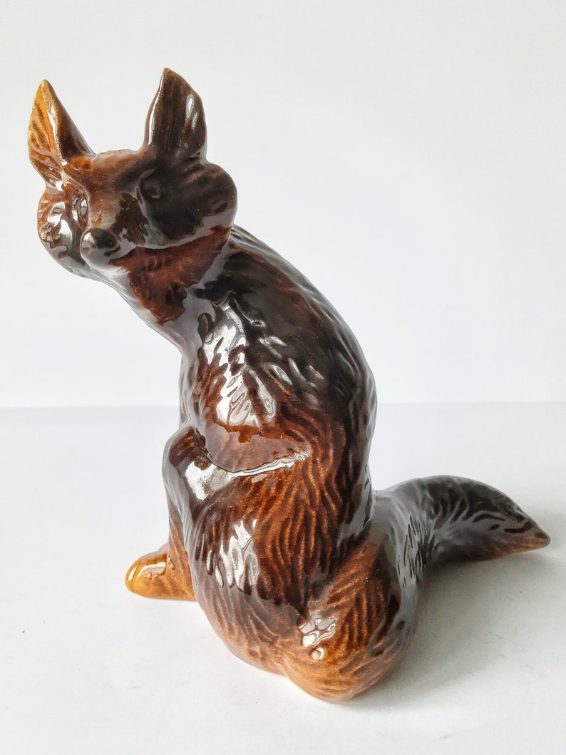 Porcelain Figurine Fox Cluj Napoca Cervit Romania - Etsy