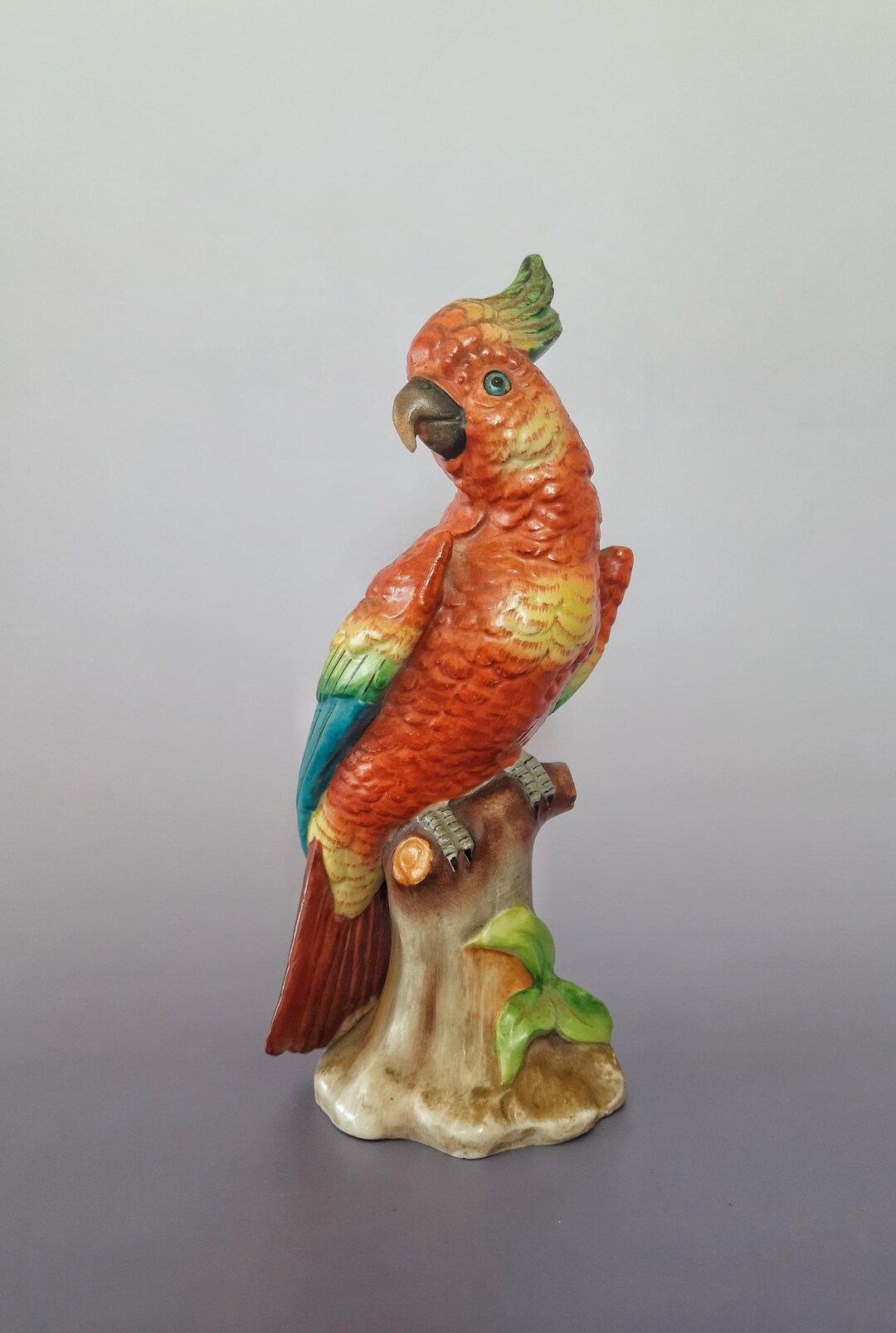 Porcelain Figurine Parrot Sitzendorf Germany 1918 - Etsy