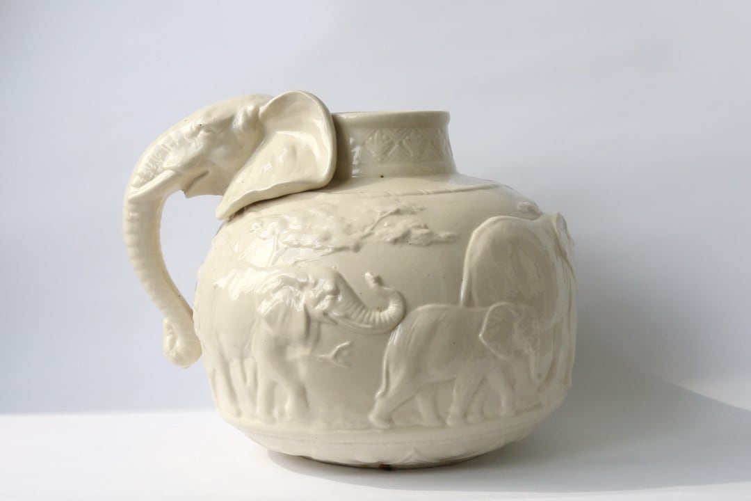 Porcelain Figurine Vase Safari Walking Elephant Veronese Italy - Etsy