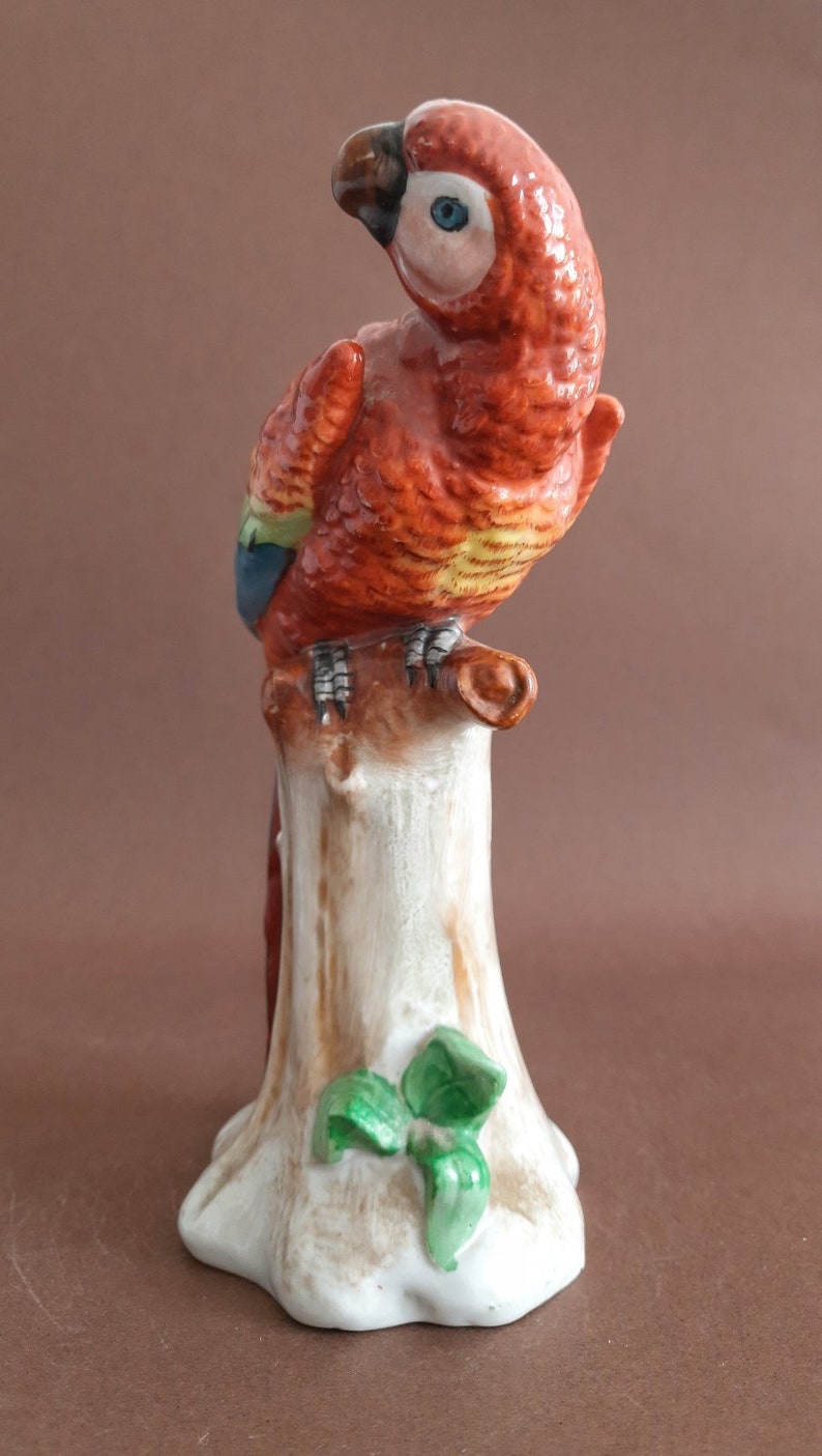 Porcelain Figurine Parrot Sitzendorf Germany 1918 - Etsy