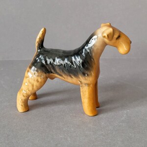 Porcelain Figurine Dog Airedale Terrier England Beswick - Etsy