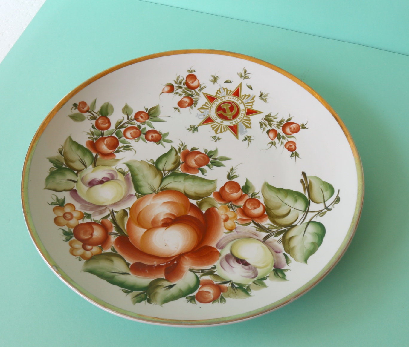 Porcelain Wall Panel Plate Korosten Porcelain Factory Ukraine - Etsy