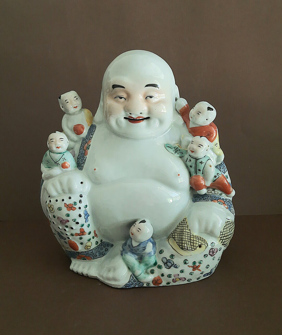 Chinese Porcelain Sculpture Hotei Laughing Buddha, 1920-1930s - Etsy
