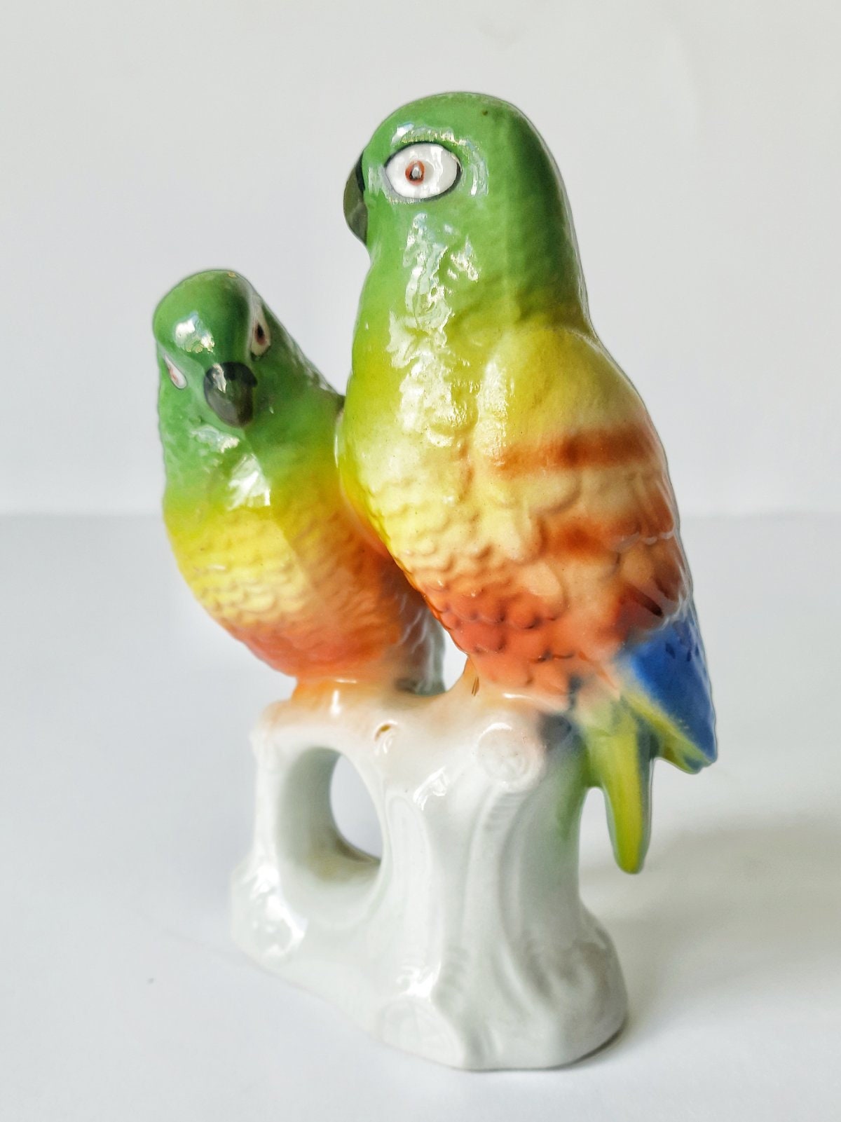 Porcelain Figurine Bird Parrot Carl Scheidig Germany - Etsy Australia
