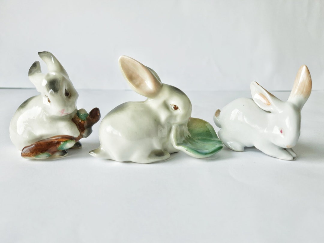 Porcelain Figurine Zsolnay Hungary Rabbit Hare - Etsy