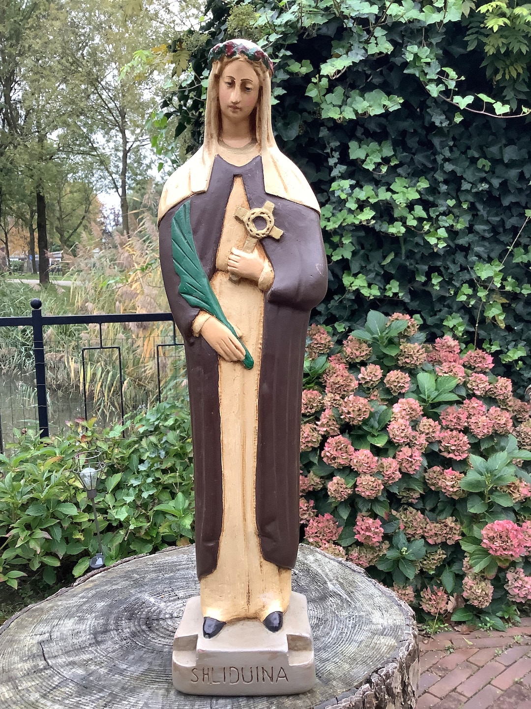 Zeldzaam Heiligenbeeld St Liduina, Lidwina V Schiedam - Etsy