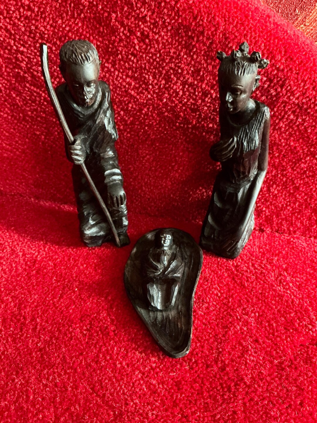 Christmas Beautiful Wooden African Nativity Scene - Etsy