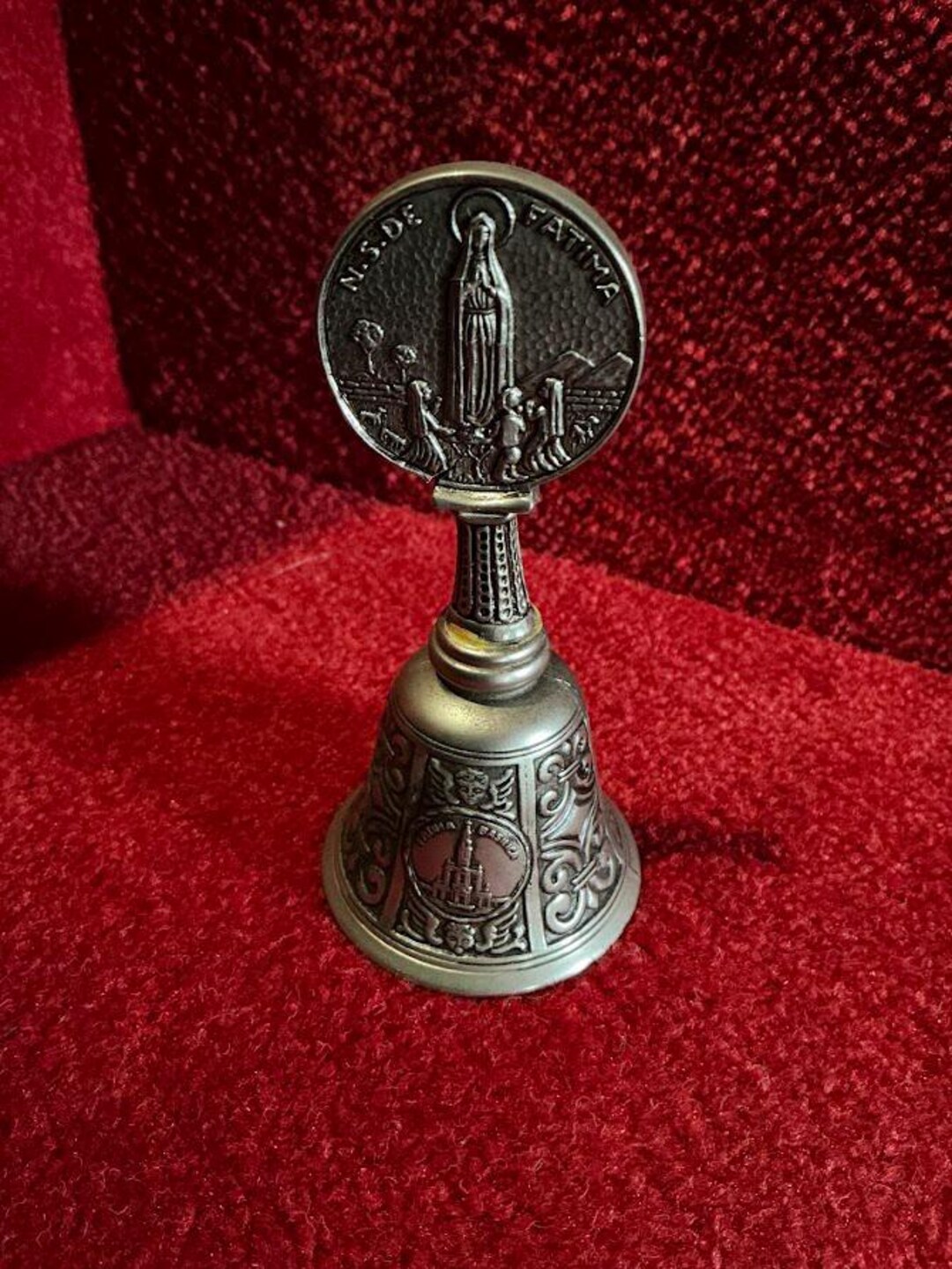 Old Liturgical Bell – Our Lady of Fatima | Religious Decoration ...
