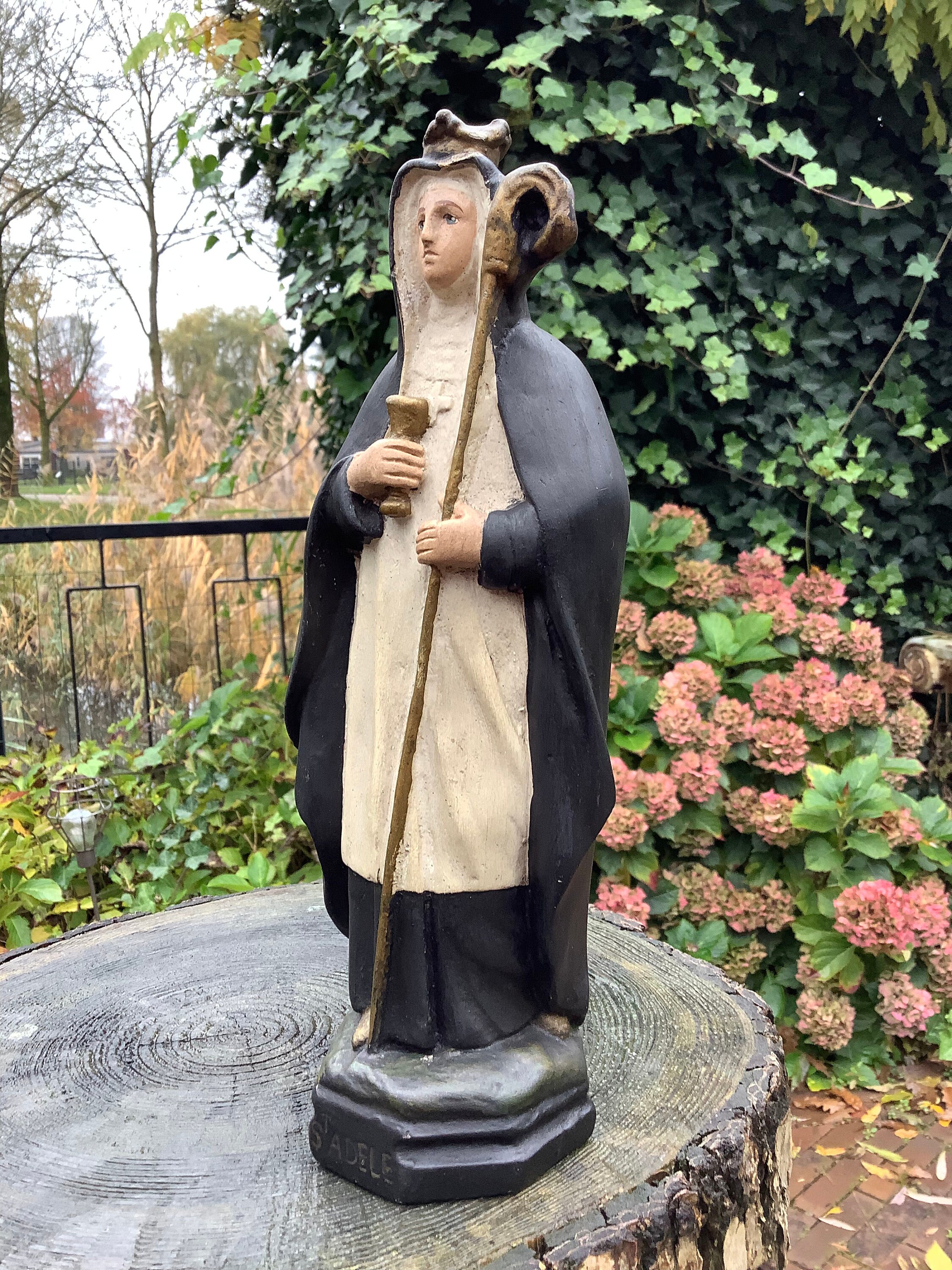 Beautiful Rare French Saint Statue of St Adèle, Odilia - Etsy