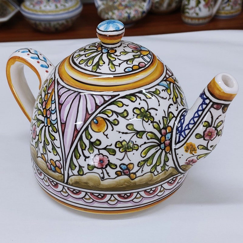 Teapot Hand Painted - Etsy