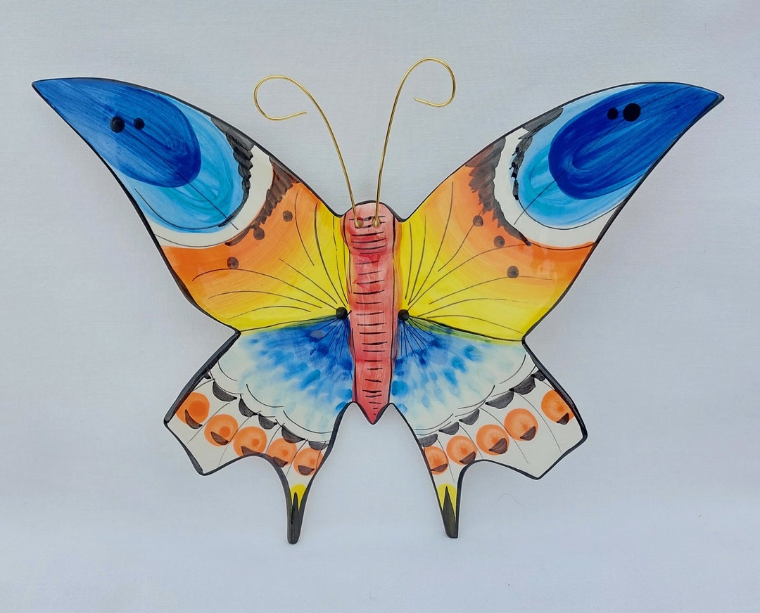 Ceramic Butterfly / Decorative Butterfly / Hand Painted Ceramic ...
