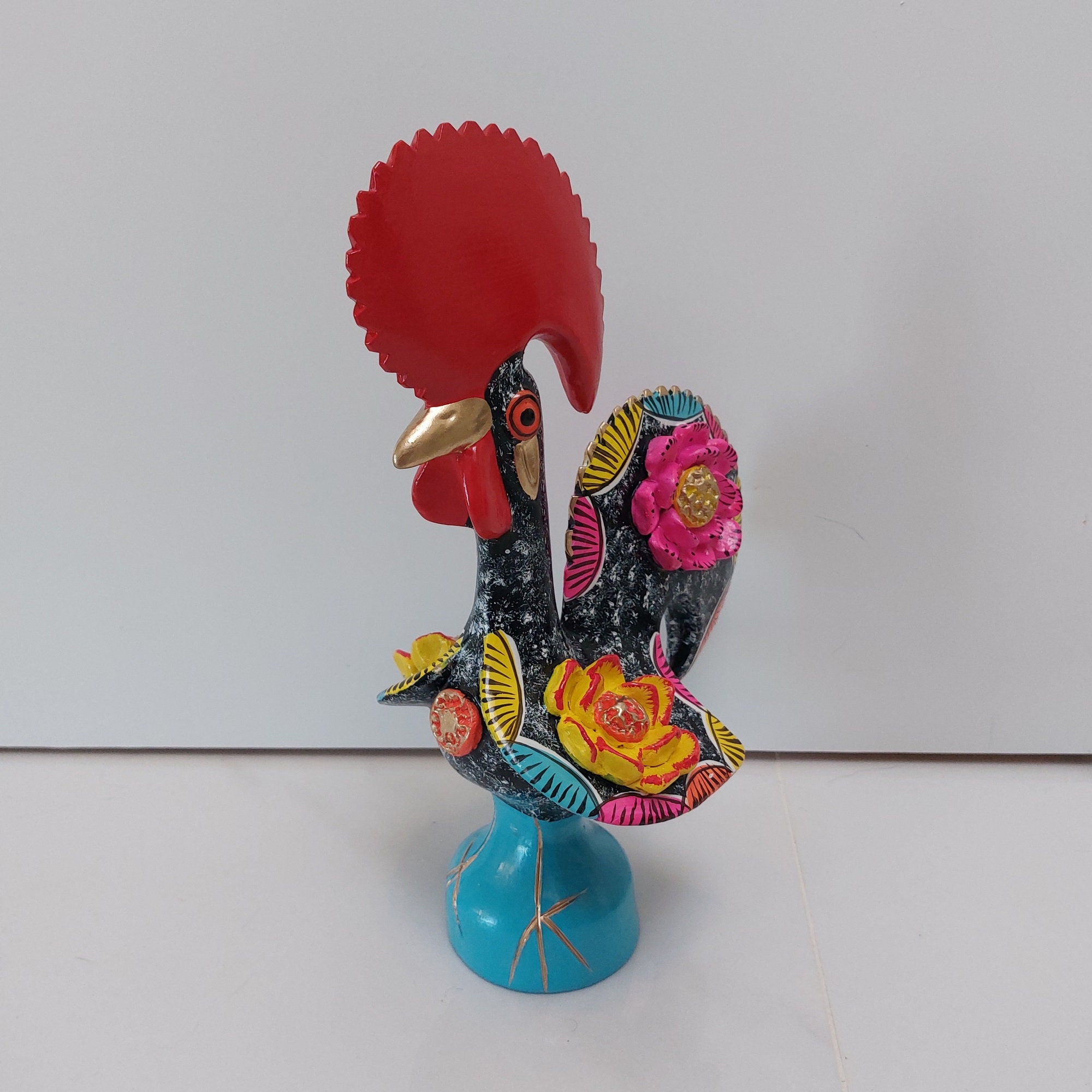 Portuguese Rooster / Barcelos Rooster / Hand Painted Ceramic - Etsy