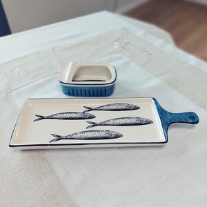 Portuguese Ceramic Sardines Appetizer Tray, Ceramic of Portuguese ...