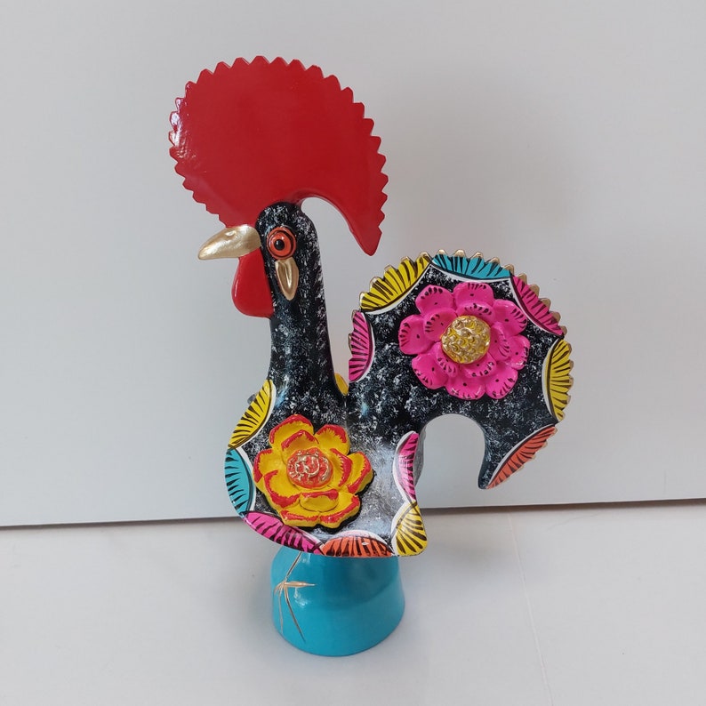 Portuguese Rooster / Barcelos Rooster / Hand Painted Ceramic - Etsy