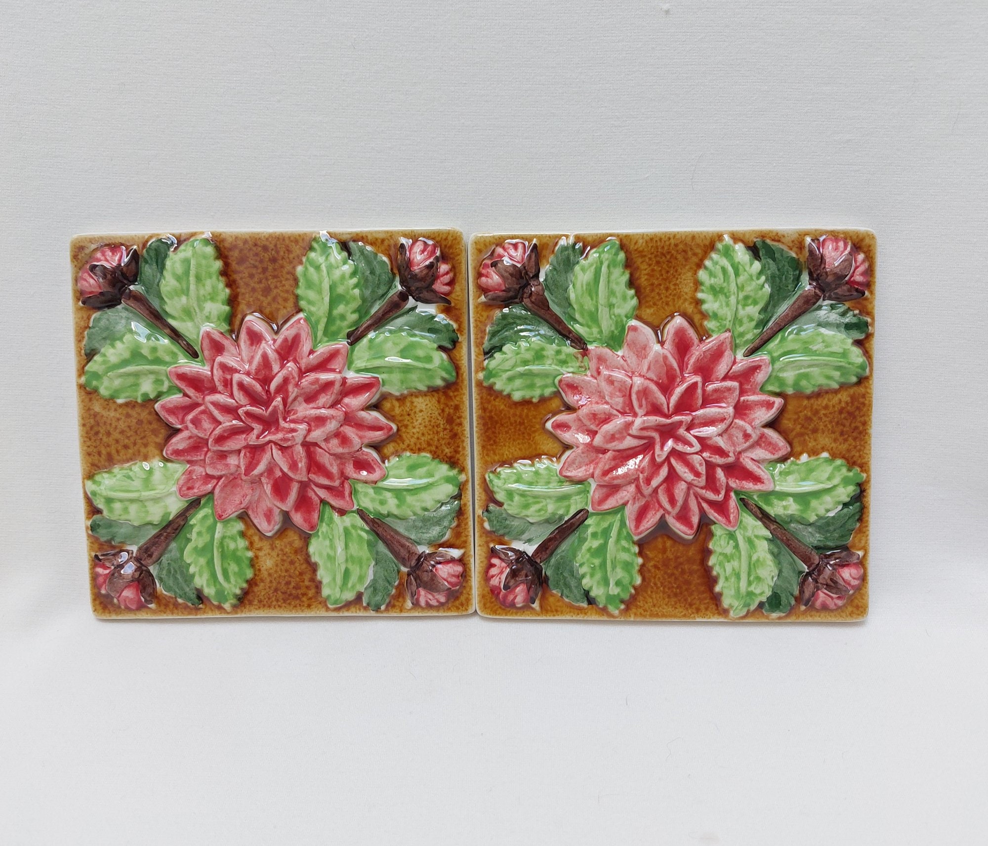 Hand-painted Portuguese Ceramic Tile, Floral Wall Decor - Etsy