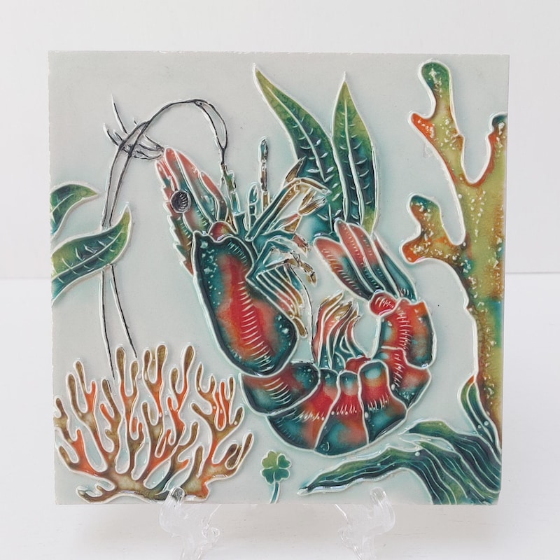 Hand Painted Coastal Tile - Etsy UK