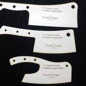 Knife Making Templates - Laser Cut Free Shipping Over 35 Dollars - Etsy