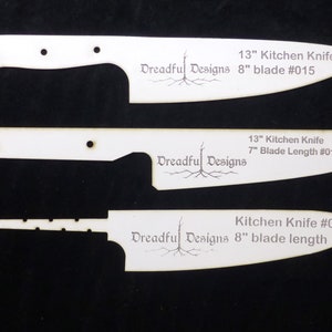 Knife Making Templates - Laser Cut Free Shipping Over 35 Dollars - Etsy