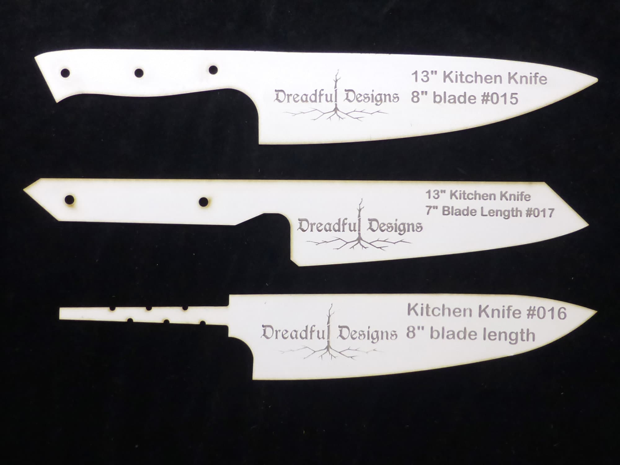 Knife Making Templates - Laser Cut Free Shipping Over 35 Dollars - Etsy