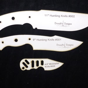 Knife Making Templates - Laser Cut Free Shipping Over 35 Dollars - Etsy
