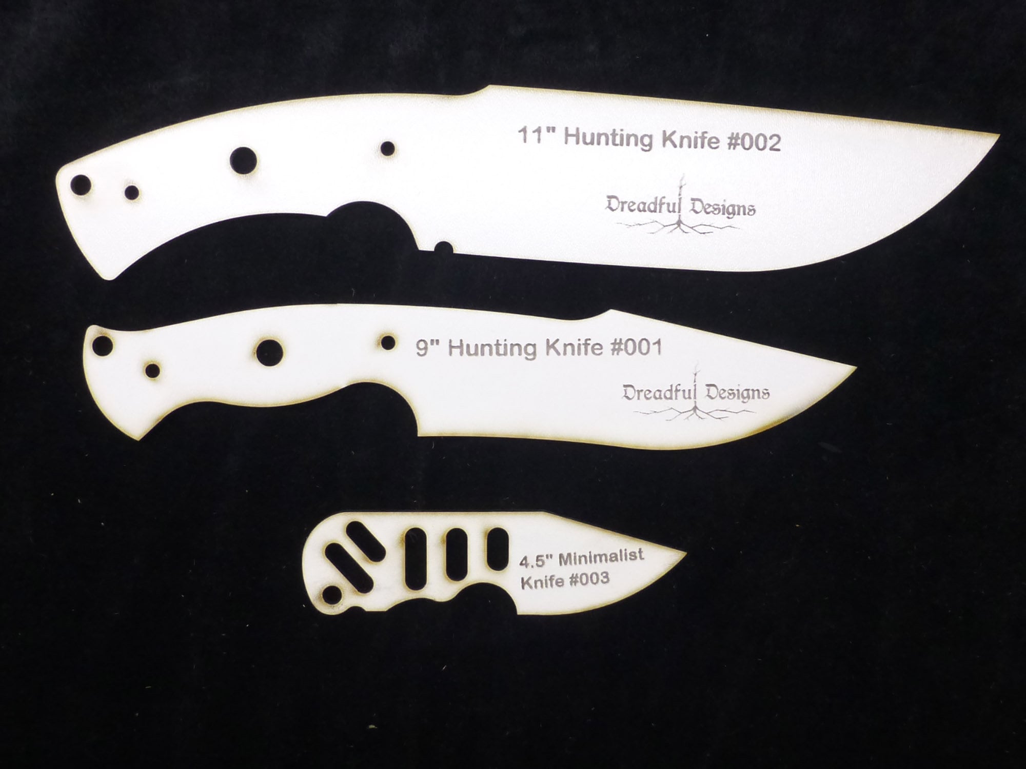 Knife Making Templates - Laser Cut Free Shipping Over 35 Dollars - Etsy