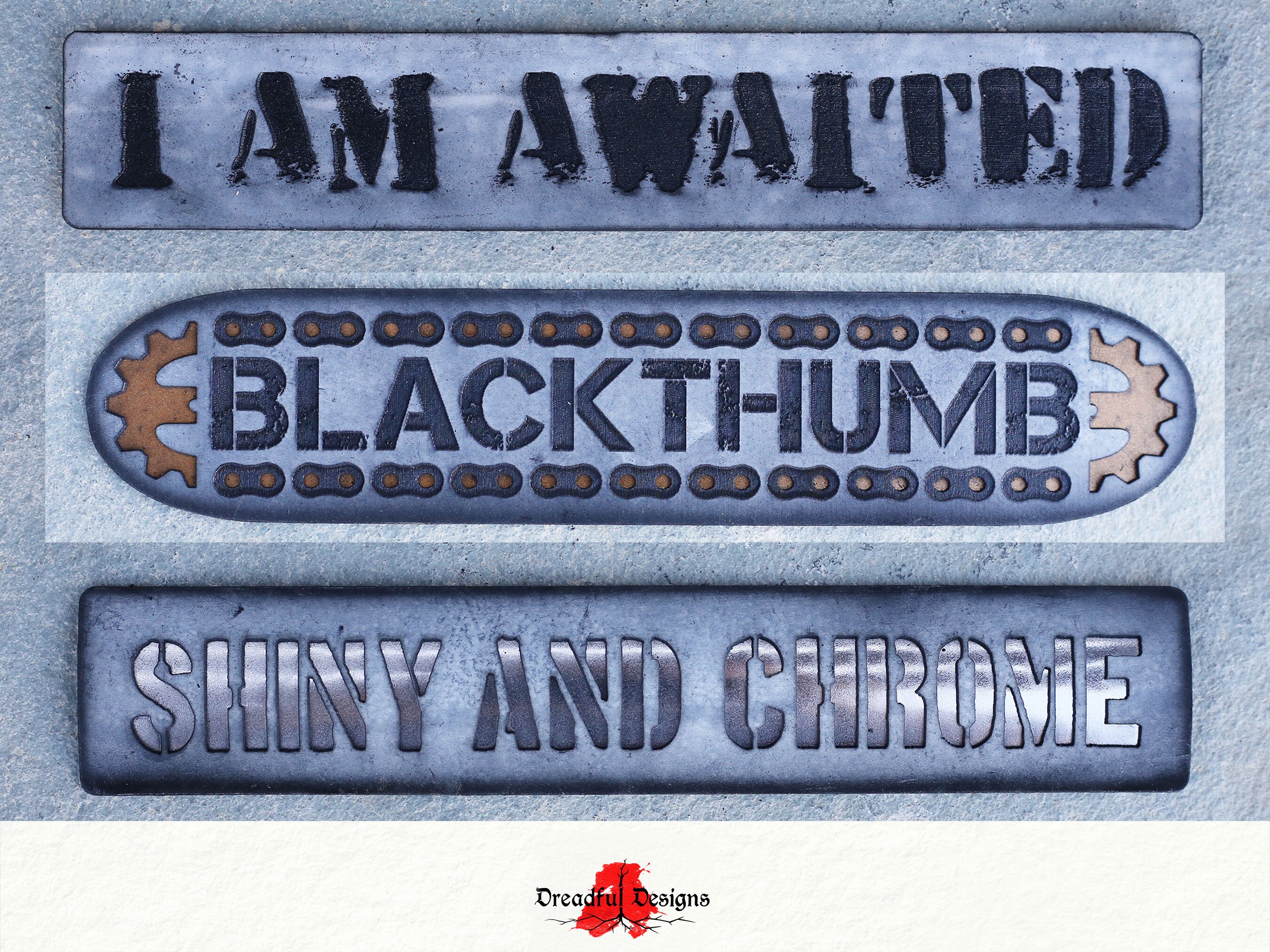 3D Rubber Post Apocalyptical Stickers Fury Road, Valhalla, Witness Me ...