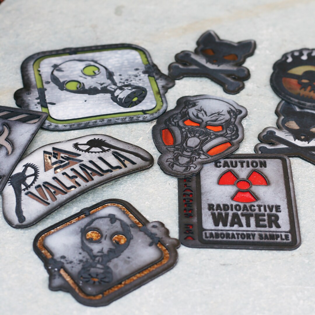 3D Rubber Post Apocalyptical Stickers and Patches Discounted - Etsy