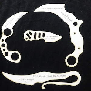 Knife Making Templates - Laser Cut Free Shipping Over 35 Dollars - Etsy