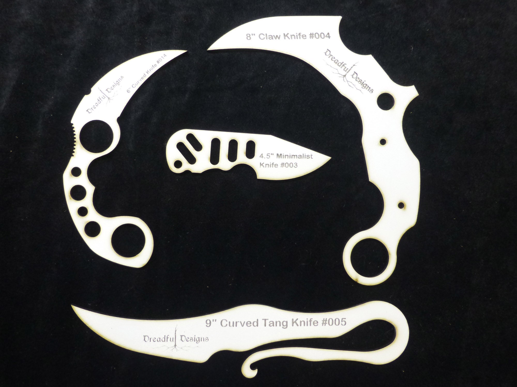 Knife Making Templates - Laser Cut Free Shipping Over 35 Dollars - Etsy