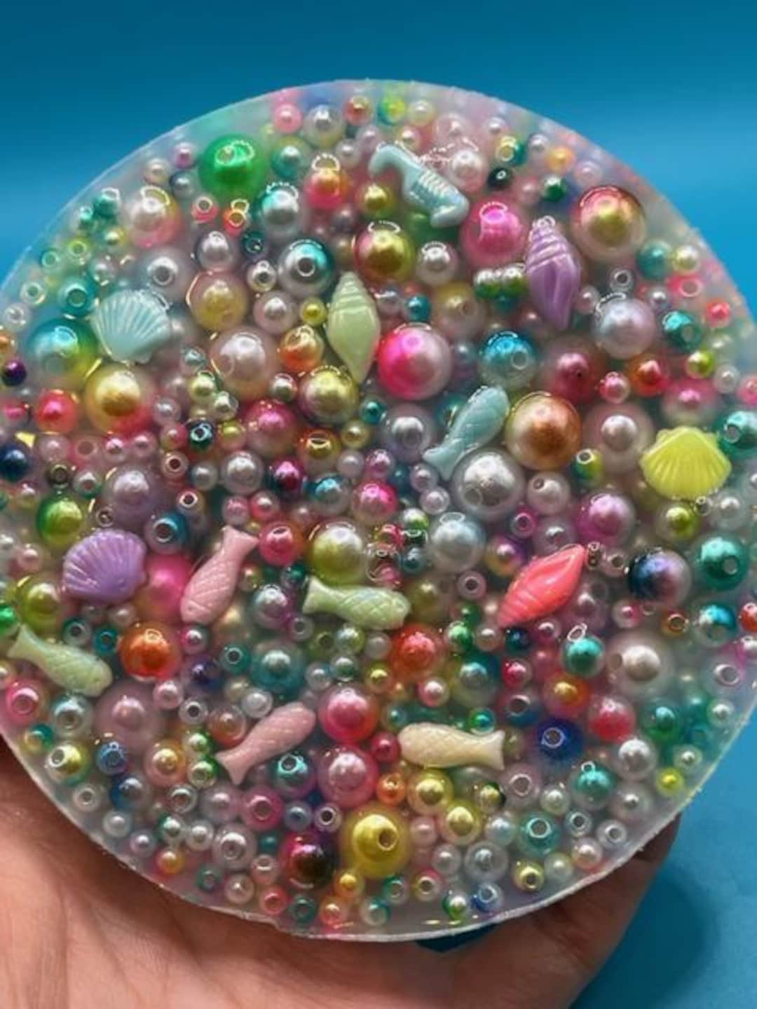 Seashell Bead Silicone Picking Pad for Skin Picking, Dermatillomania ...