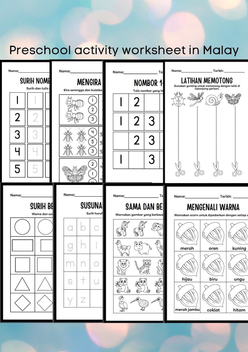 Preschool Activity Book: Learn Emotions, Counting, Body Parts, Mazes ...