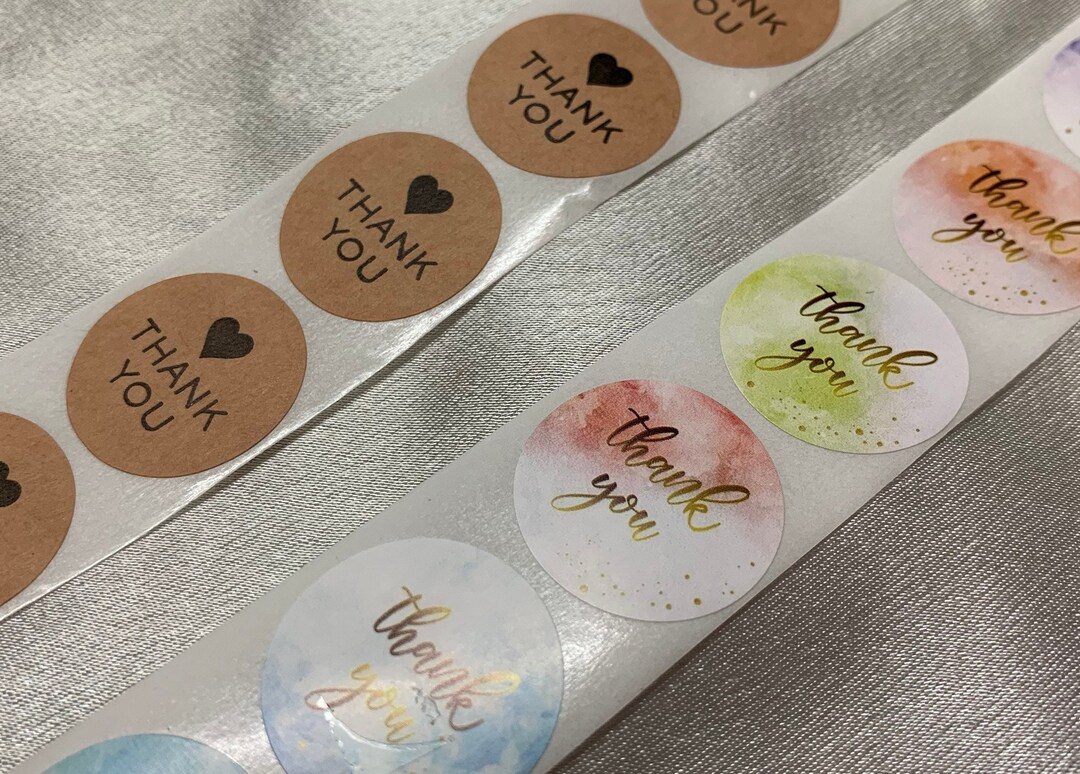 Thank You Stickers , 25mm Thank You Professional Stickers - Etsy