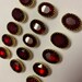 Red Ruby Crystal Button, Sew on Crystal Button, Gold Red Crystal Button ...