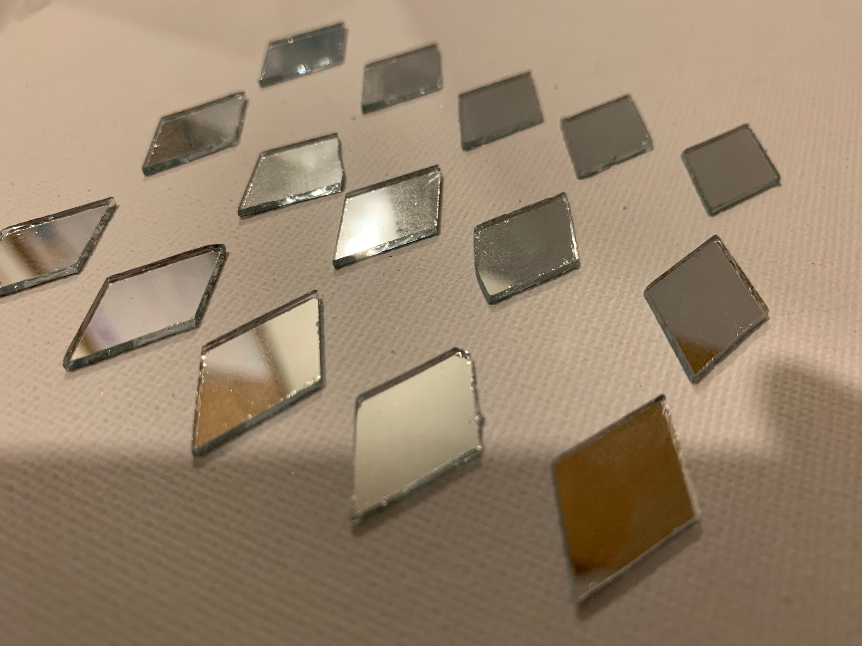 Diamond Shape Small Mirrors, Arts and Craft Mirrors, Small Square ...