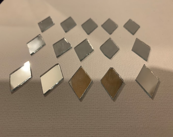 Diamond Shape Small Mirrors, Arts and Craft Mirrors, Small Square ...