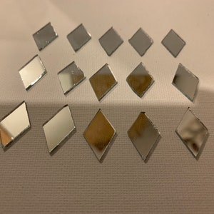 Diamond Shape Small Mirrors, Arts and Craft Mirrors, Small Square ...