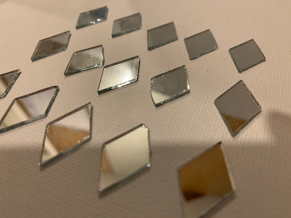 Diamond Shape Small Mirrors, Arts and Craft Mirrors, Small Square ...