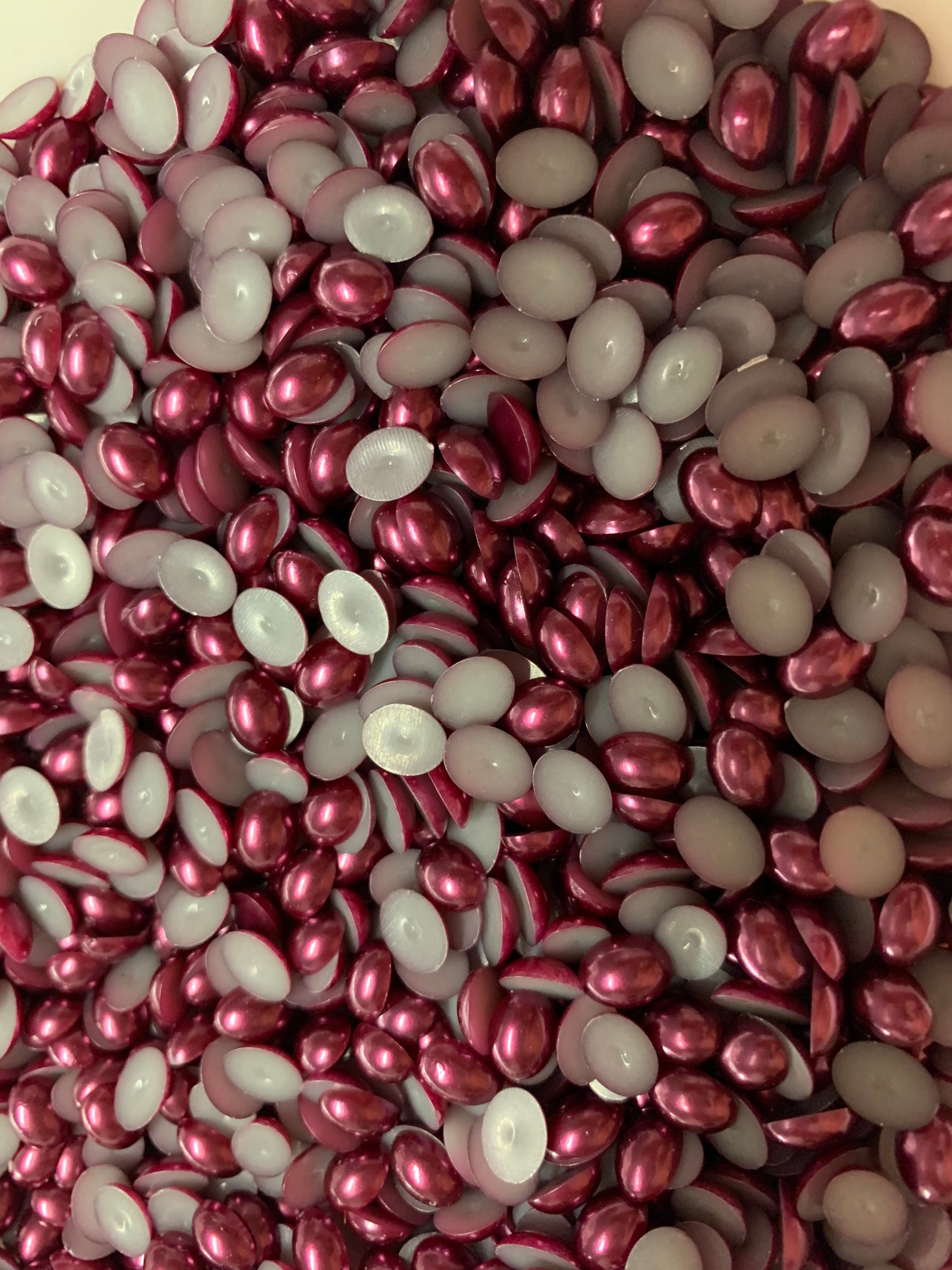 Oval Cabochons, Pearl Mixed Colour Cabochons, Imitation Pearl Cabochons ...